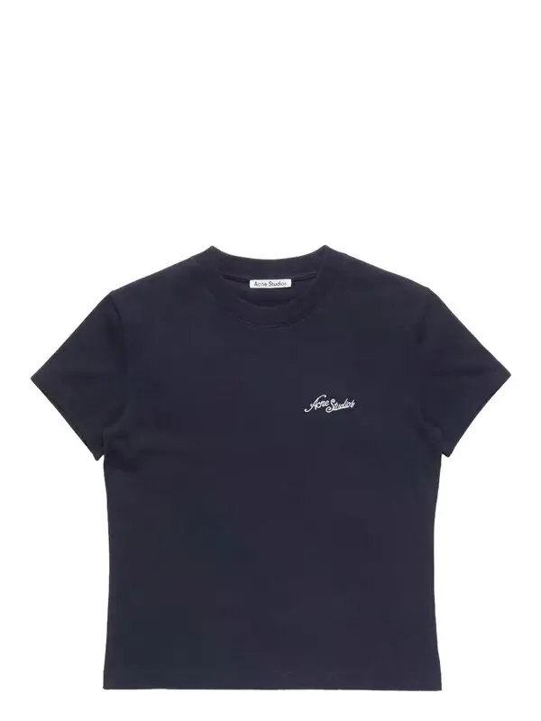 Acne Studios Embroidered Logo T-shirt - Blue
