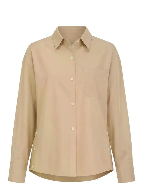 ARLO MOTT Watts Side-button Shirt - Neutrals