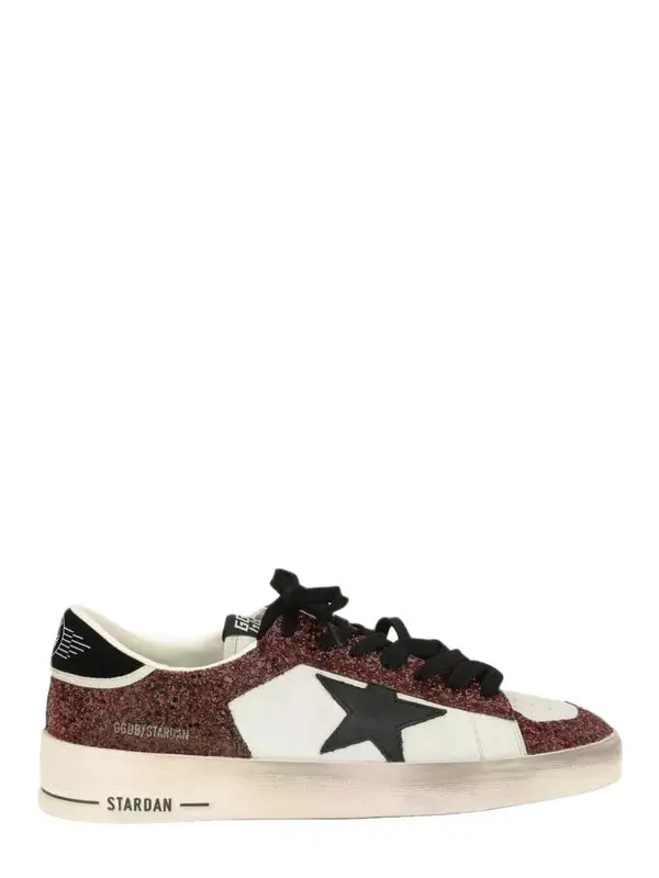 GOLDEN GOOSE Stardan Glitter-embellished Sneakers - White