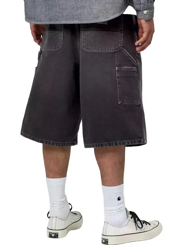 Carhartt Work In Progress Double Knee Denim Shorts - Grey