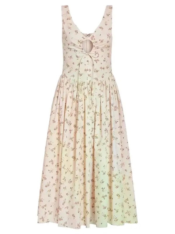 MARKARIAN Penelope Midi Dress - Neutrals