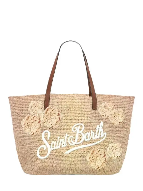 MC2 SAINT BARTH Raffia Shoulder Bag - Neutrals