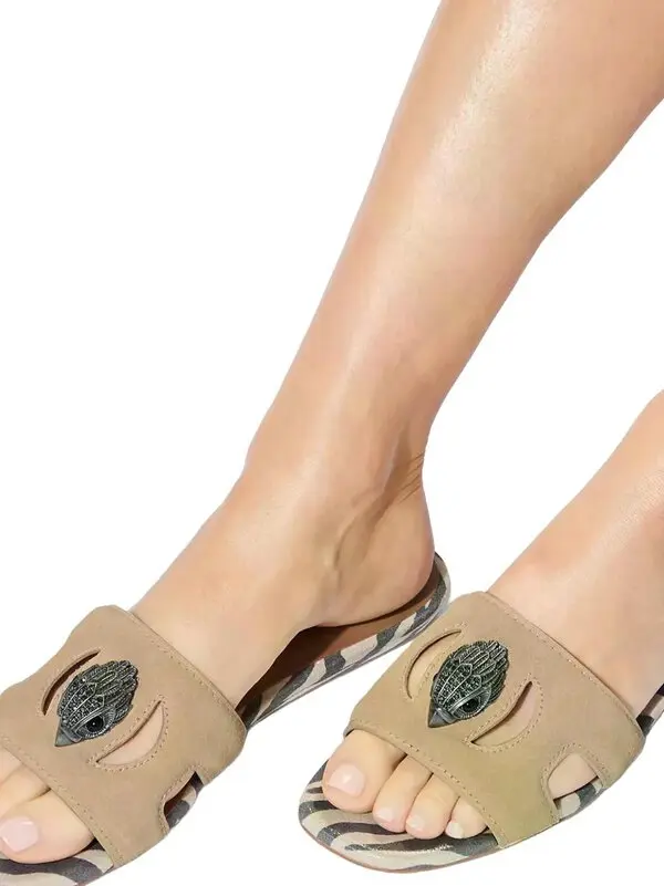 Kurt Geiger Eagle-head Slides - Neutrals