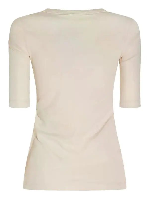 Fabiana Filippi Jersey Scoop Neck T-shirt - Neutrals