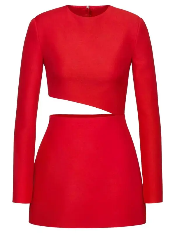 Valentino Garavani Crepe Couture Short Dress - Red