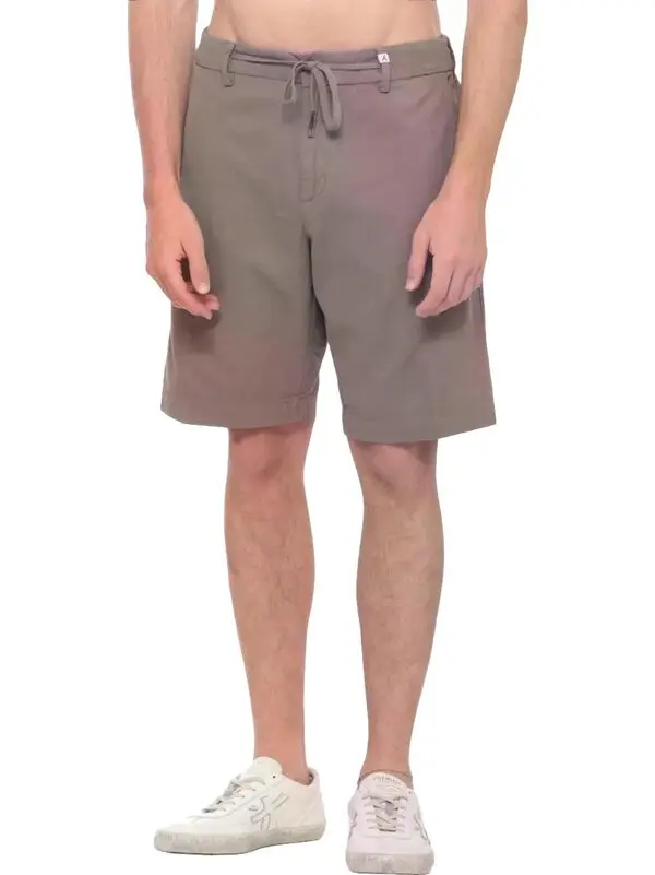 MYTHS Cotton Drawstring-waist Shorts - Brown