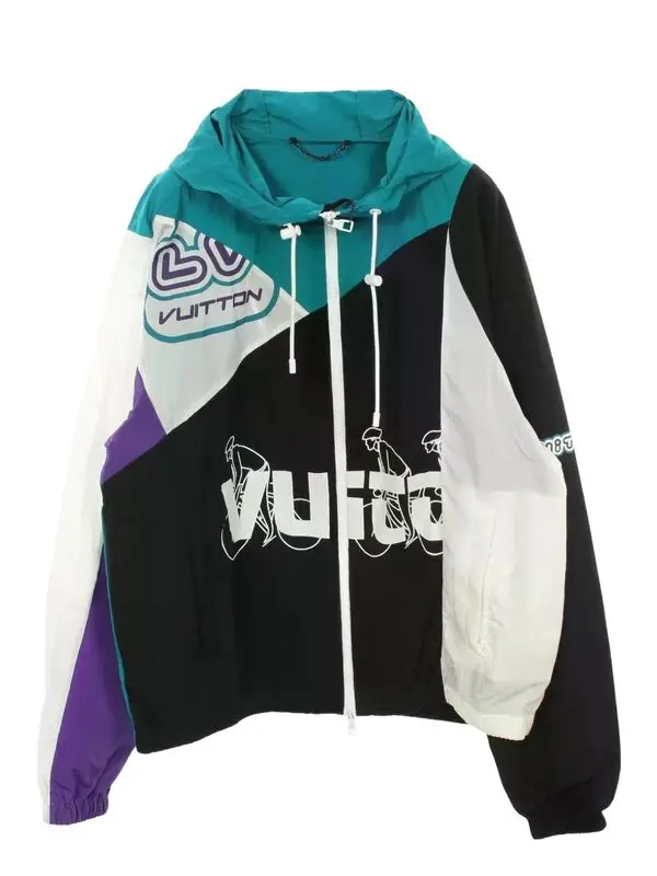 LOUIS VUITTON Patchwork Hooded Jacket - Black