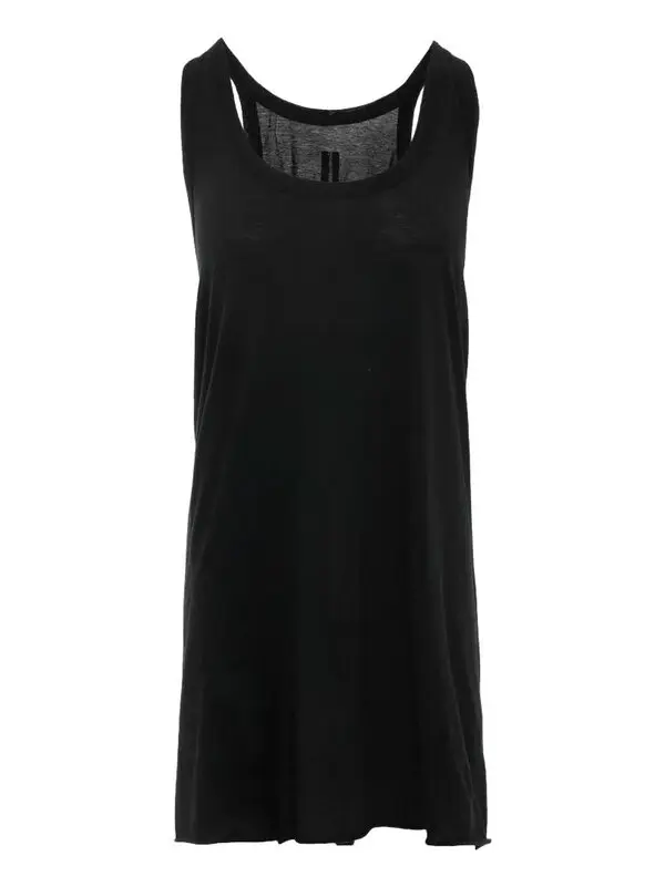 Rick Owens Ribbed Trim Tank Top - Black