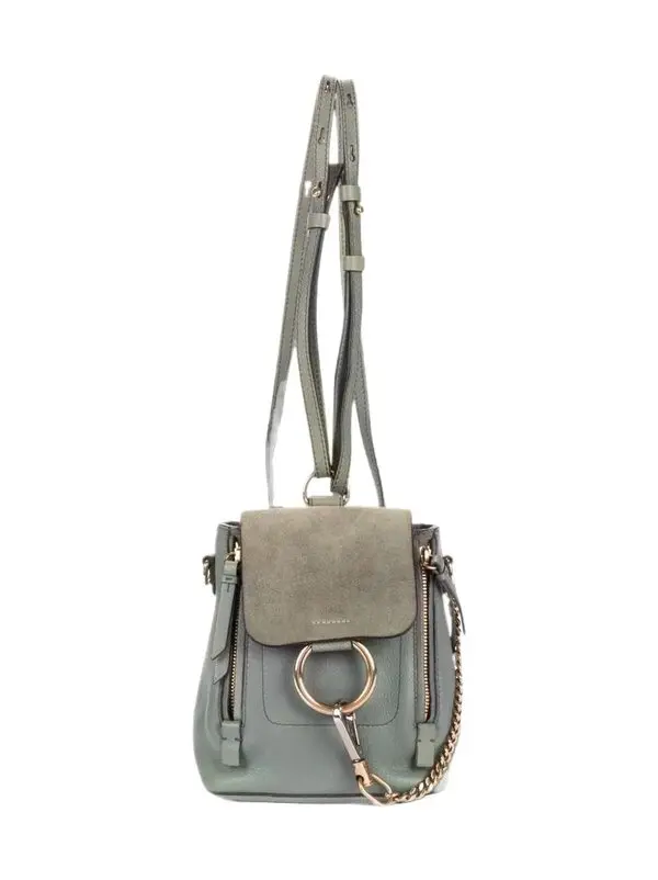 Chloé Faye Ring Detail Backpack - Blue