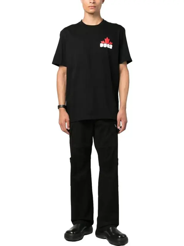 Dsquared2 Logo-print Cotton T-shirt - Black