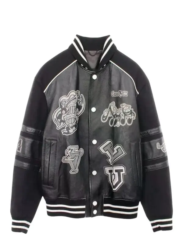 LOUIS VUITTON Logo Varsity Bomber Jacket - Black