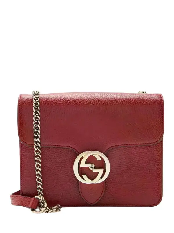 Gucci Small Interlocking G Shoulder Bag - Red
