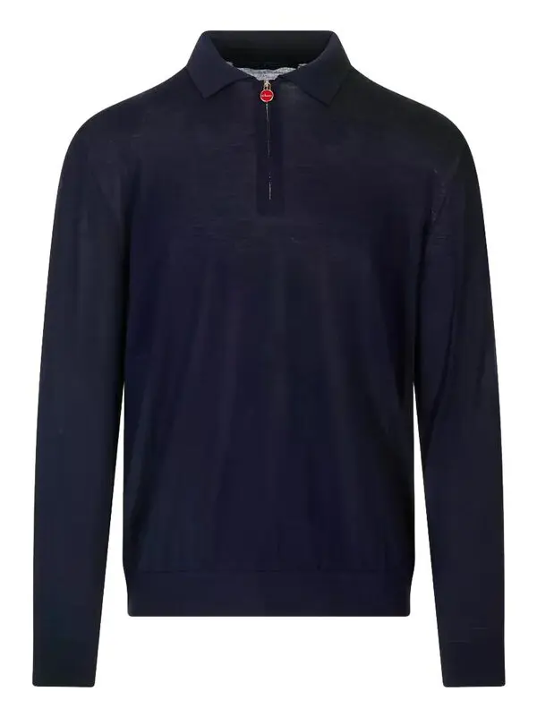 Kiton Zip-fastening Polo Sweater - Blue