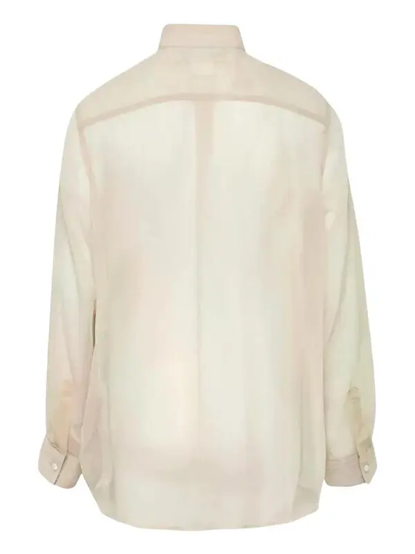 Comme Des Garçons Sheer Layered Shirt - Neutrals