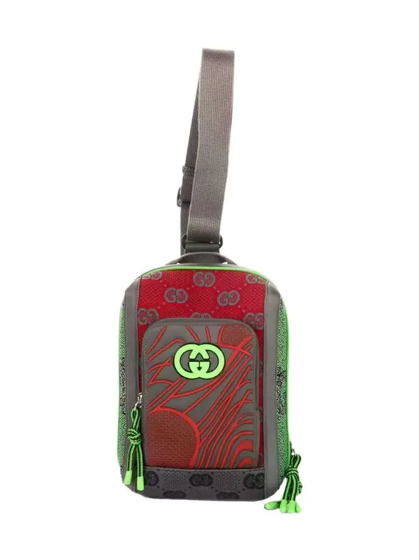 Gucci Gg Pattern Backpack - Red