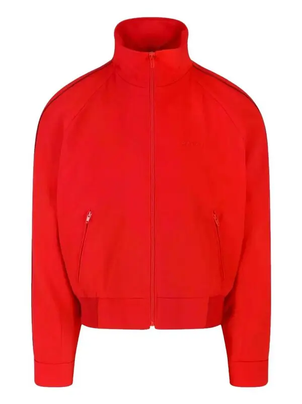 Marni Zip-up Jacket With Contrast Piping - Red