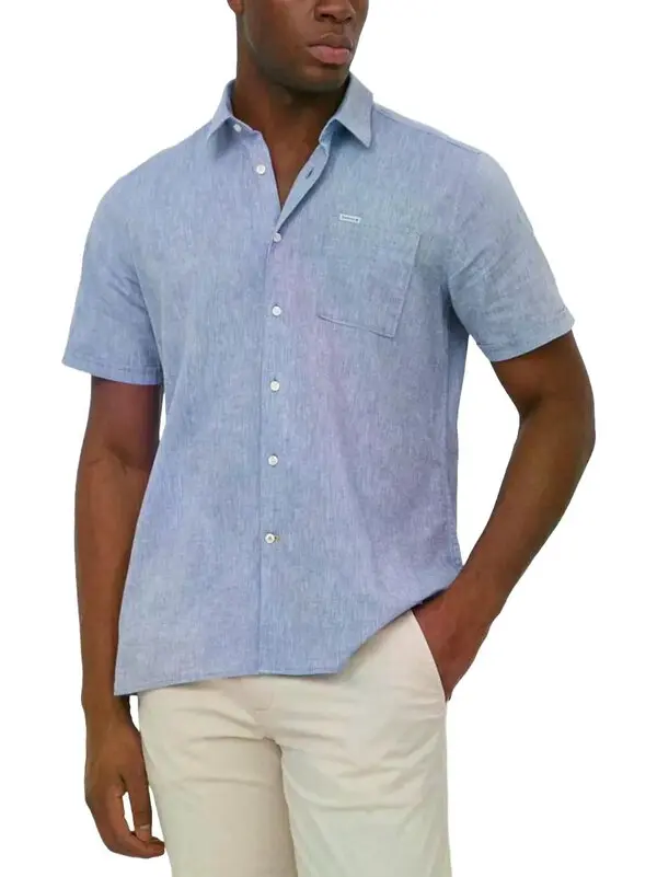 Barbour Nelson Short-sleeve Shirt - Blue