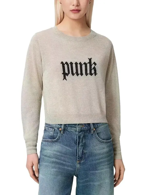 ALLSAINTS Deetz Knitted Motif Sweater - Neutrals