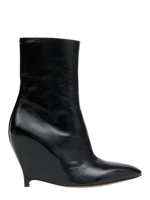 MAISON MARGIELA Wedge-heel Ankle Boots - Black