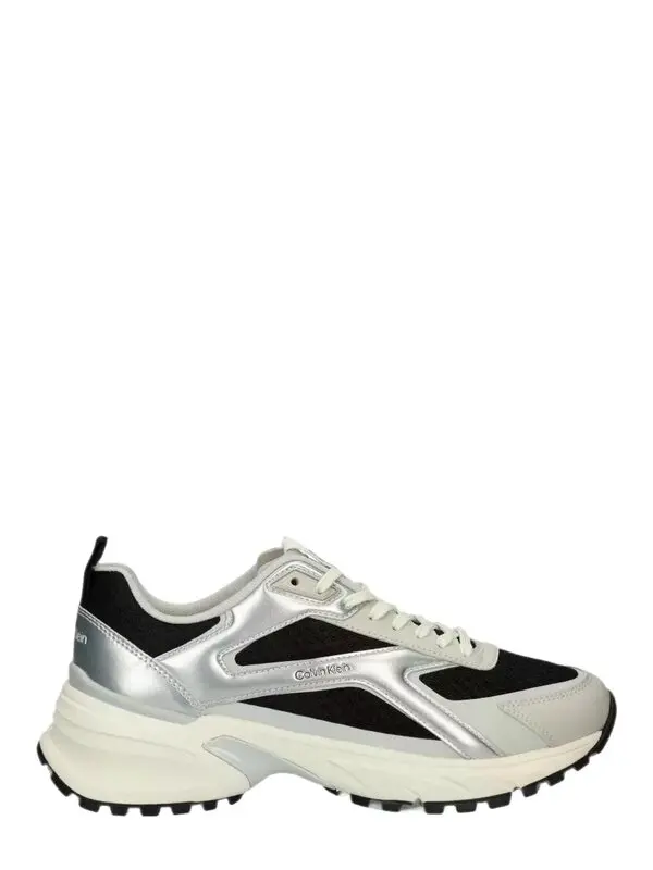 Calvin Klein Metallic Effect Panelled Sneakers - Black