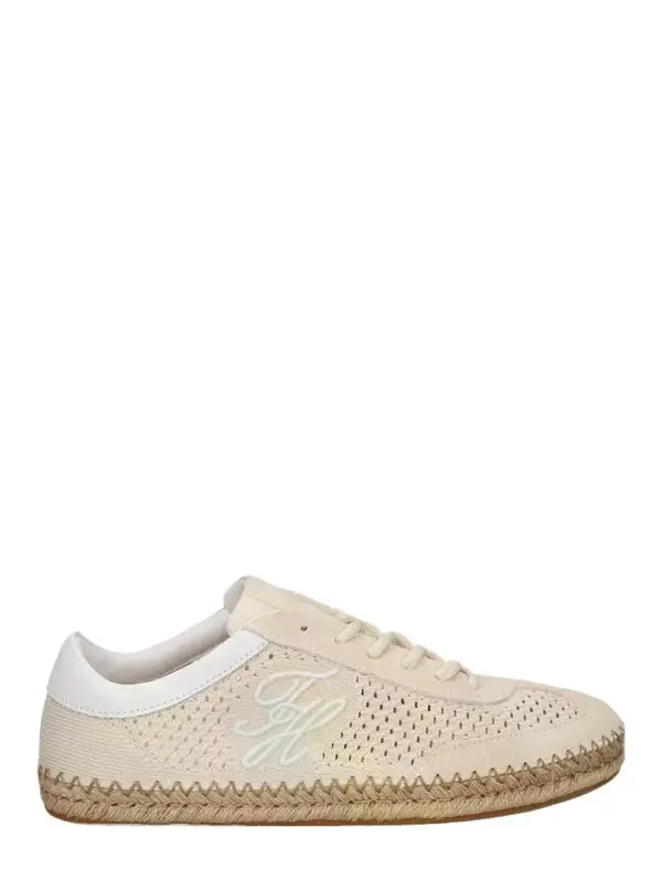 Tommy Hilfiger Perforated Espadrille Sneakers - Neutrals
