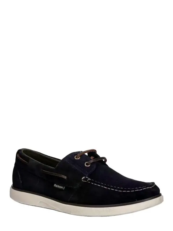 Barbour Suede Boat Shoes - Blue
