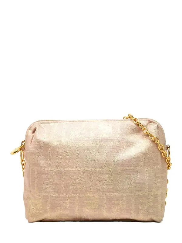 Fendi 20th Century Zucca Canvas Chain Shoulder Bag - Neutrals
