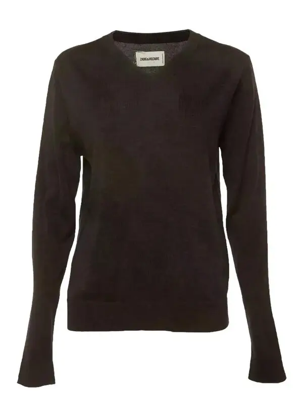 Zadig&Voltaire V-neck Wool Sweater - Brown