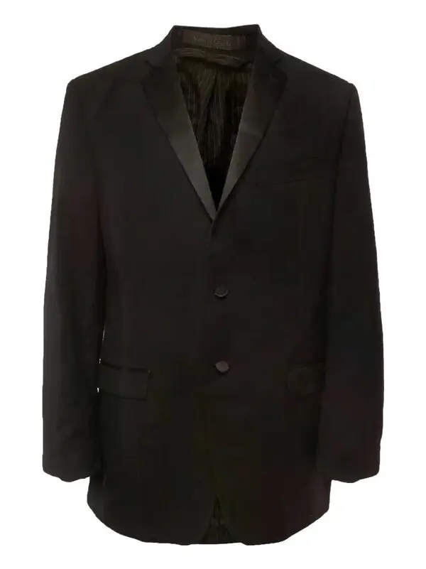 Calvin Klein Long-sleeve Buttoned Blazer - Black