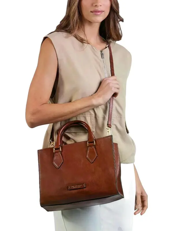 THE BRIDGE Ida Leather Tote Bag - Brown