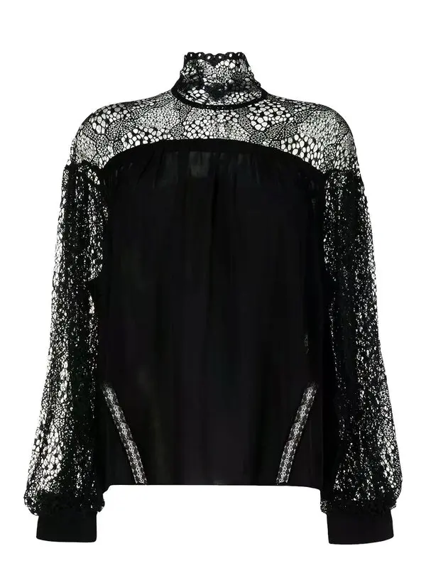 IRO PARIS Digwed Lace Embellished Blouse - Black