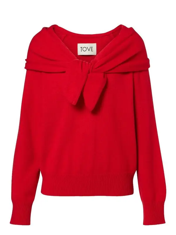 Tove Malia Cashmere Sweater - Red