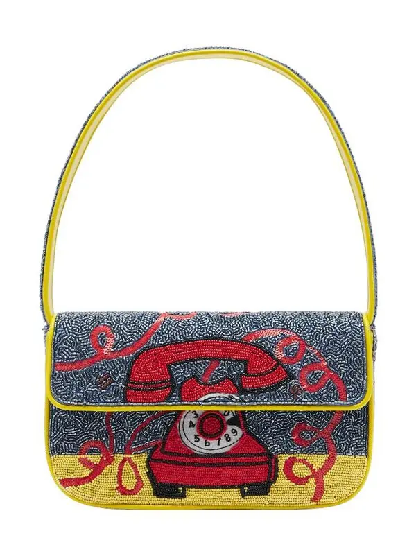 Staud Tommy Beaded Shoulder Bag - Multicoloured