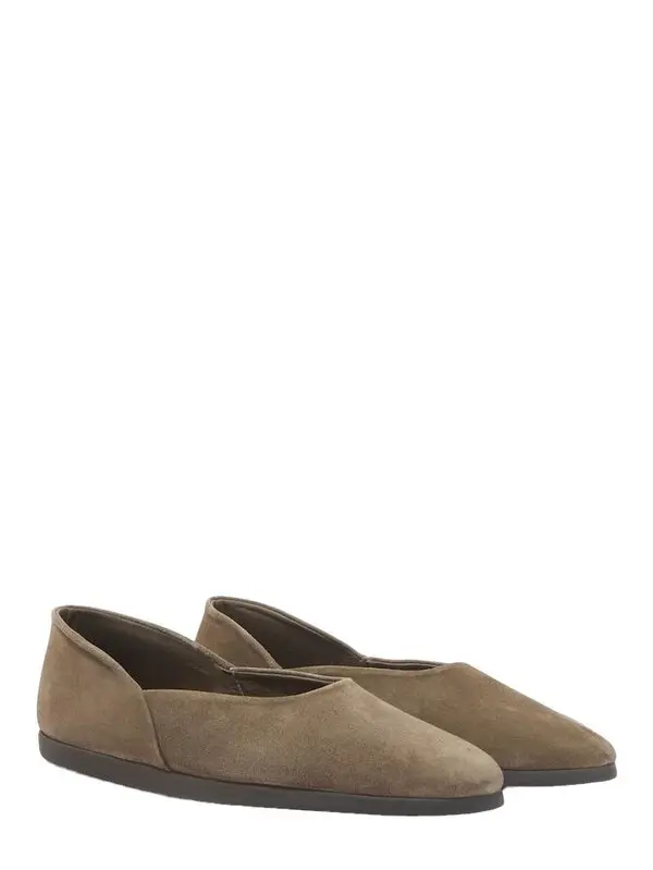 STOFFA Suede Slip-on Shoes - Grey