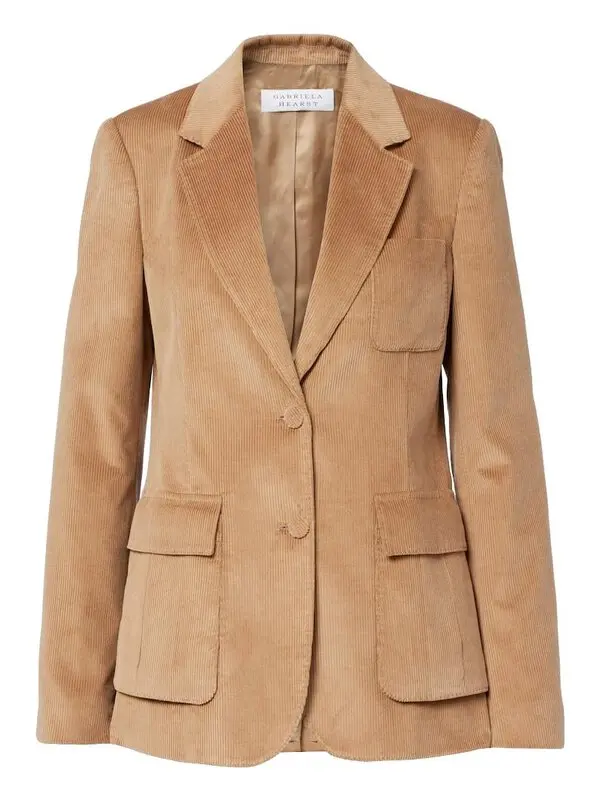 Gabriela Hearst Louisa Cotton Corduroy Blazer - Brown