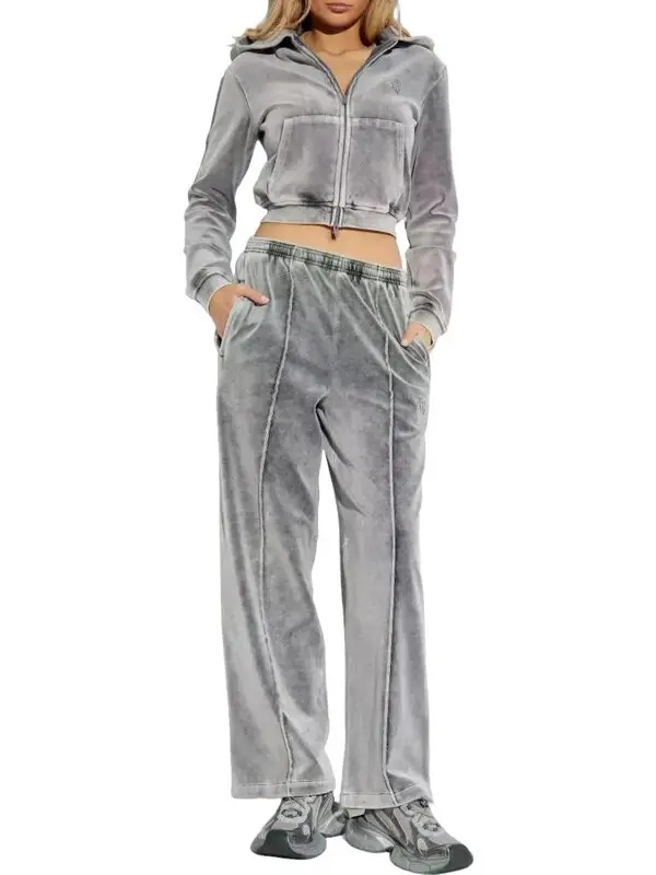 Alexander Wang Velour Track Pants - Grey