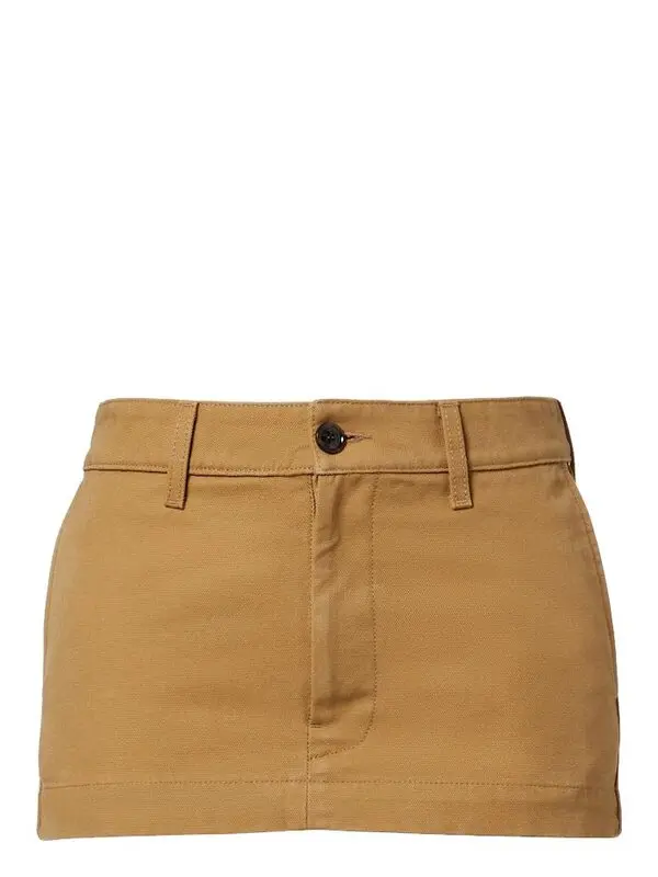 Balenciaga Cotton Miniskirt - Beige