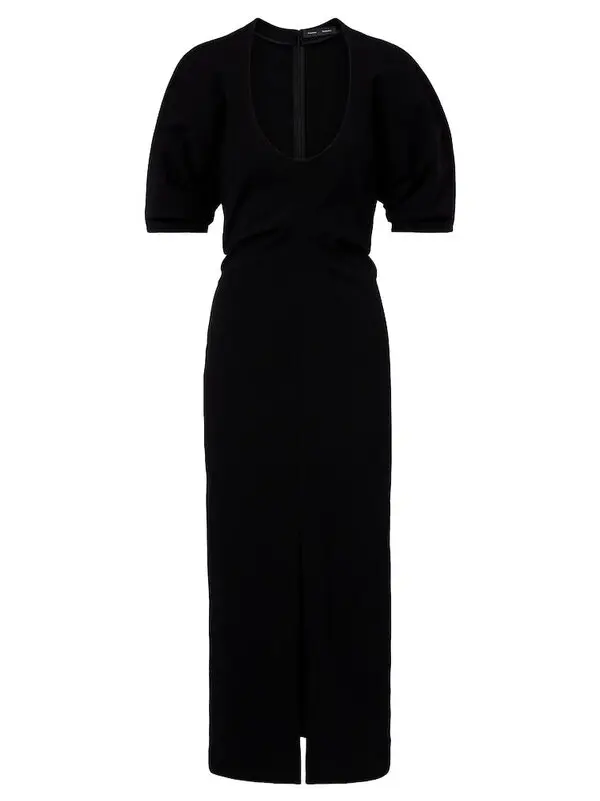 Proenza Schouler Clarissa Cotton-blend Midi Dress - Black