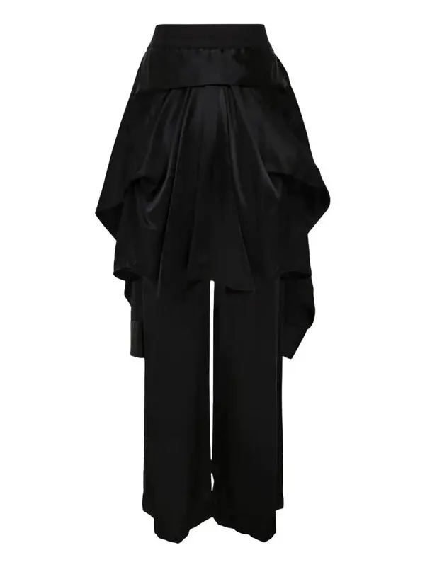 Alexander Wang Silk Charmeuse Boxer Trousers - Black