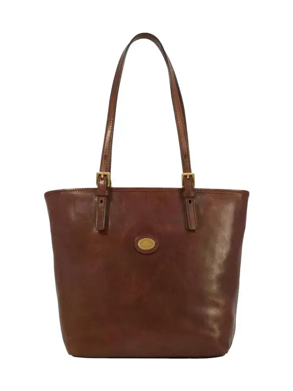 THE BRIDGE Leather Tote Bag - Brown