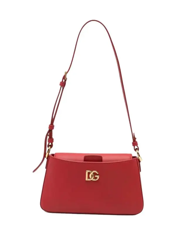 Dolce & Gabbana Leather Phone Bag With Dg Logo - Red