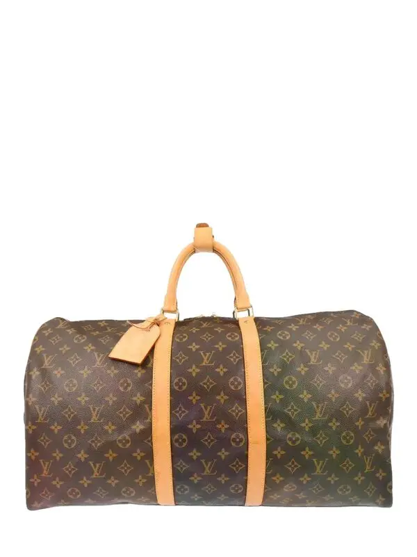 LOUIS VUITTON 2008 Keepall 55 Monogram Luggage Bag - Brown
