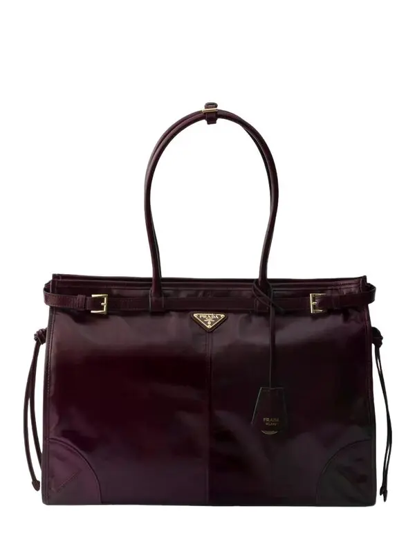 Prada Bonnie Extra-large Leather Bag - Red