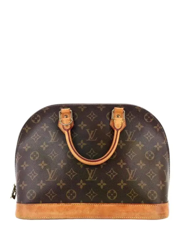 LOUIS VUITTON Alma Handbag Monogram Canvas Pm Satchel - Brown