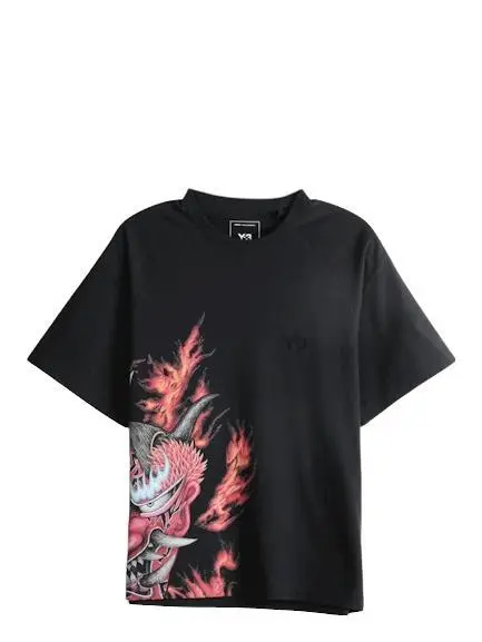Y3 Gfx Short Sleeve Tee Shirt - Black