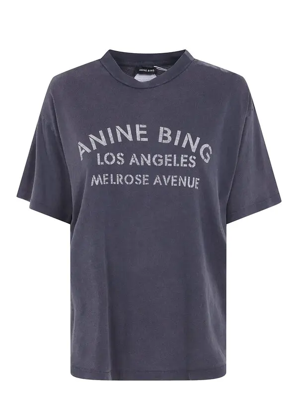 ANINE BING Cade" Graphic T-shirt - Black