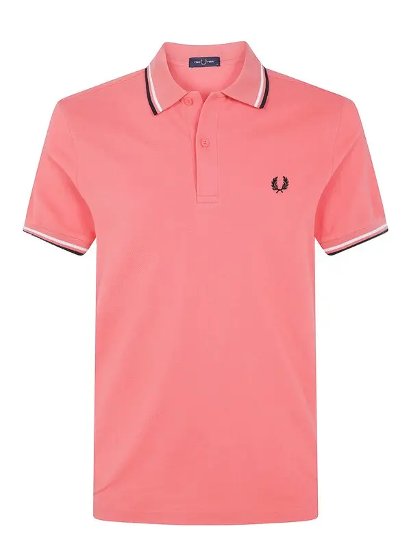 Fred Perry T-shirt Short Sleeve "tipped Shirt - White