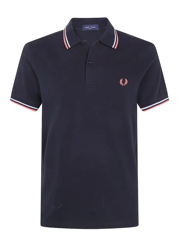 Fred Perry T-shirt Short Sleeve "tipped Shirt - Black