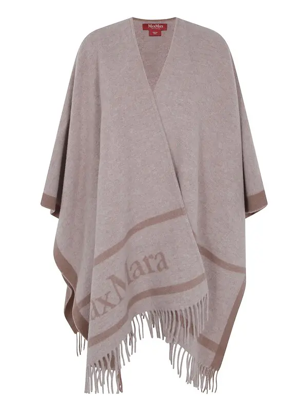 Max Mara Wool Cape - Brown