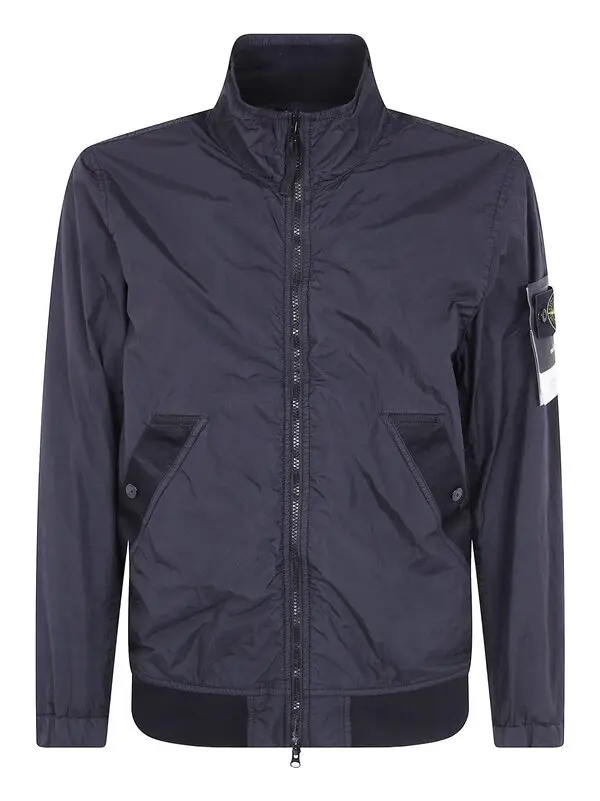 Stone Island Polyamide Full Zip Jacket - Black